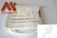 China Disposable NIBP Cuff Large Adult Dual Tube 35.5-46 cm Non Woven Latex Free for sale