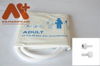 China Disposable NIBP Cuff Adult Dual Tube 27.5-36.5 cm Non Woven Latex Free for sale