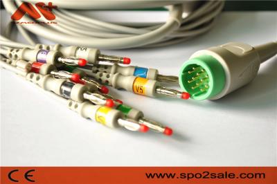 China MEDTRONI Compatible Direct Connect EKG Cable for Lifepak 11/12/15/20 - 10 Lead with 6.0mm TPU Medical Cable for sale