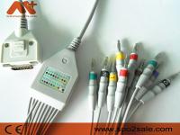 China Fukuda ME Compatible 10-Lead EKG Cable with 20K Resistance for Cardisuny KP-500 KP-500D - 6.0mm Cable Diameter for sale