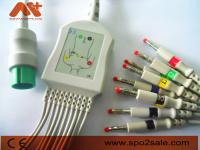 China Spacelabs Compatible Direct Connect EKG Cable - 17 Pin Connector, 10 Lead Wires, 6.0mm Diameter for 90367/90369/90496/91496/Ultraview Monitors for sale