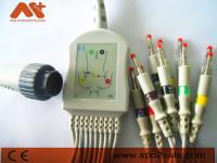 China Kenz PC-104 EKG Cable 16 Pin Medical TPU 10-Lead 220cm for Cardioline Delta Kenz 103 106 107 Series for sale