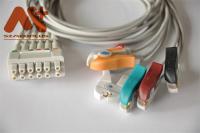 China GE Marquette ECG Telemetry Leadwire 421932-001 | 6-Lead Clip, Twin Pin Connector, Medical TPU Material for sale