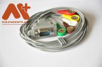 China DMS300-3A 5 Lead Holter Cable with 15-Pin Connector - Medical TPU Material, AHA Standard, ISO13485 & CE Certified for sale