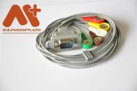 China ISO13485 Certified 5-Lead Holter Cable with 15-Pin Connector for DMS Cardioscan Patient Monitors for sale