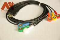 China Schiller ECG Holter Cable 6 Lead MT-101 - Medical TPU Material with ISO13485 & CE Certification for Patient Monitoring for sale
