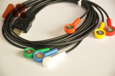 China Schiller ECG Holter Cable 6 Lead MT-101 - Medical TPU Material with ISO13485 & CE Certification for Patient Monitoring for sale