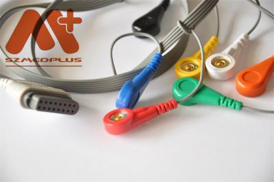 China Edan 7 Lead ECG Holter Cable for SE-2003 SE-2012 with AHA Standard and ISO13485/CE Certification for sale