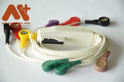 China Mortara 10 Lead ECG Cable IEC 9293-017-50 for H12 X12 Holter Recorder with ISO13485 CE Certification for sale