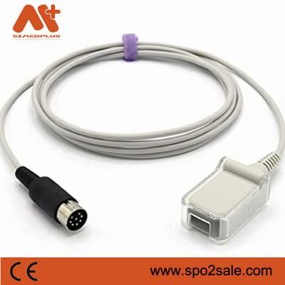 China Mindray Datascope Compatible SpO2 Adapter Cable 0012-00-0516-01 8Pin 2.4M for sale