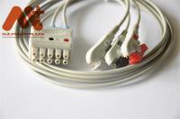 China GE Healthcare Marquette 3-Lead ECG Cable with Clip Connectors - 2.6mm Diameter, 900mm Length, ISO13485 & CE Certified for sale