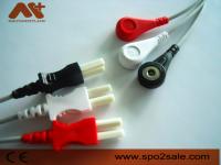 China Spacelabs Compatible 3-Lead ECG Leadwire - 2.6mm TPU Cable with Gold-Plated Terminals | 700-0007-00 for sale