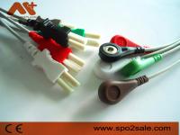 China Spacelabs Compatible 5 Lead Snap ECG Leadwire 40 inch TPU Cable AHA Standard for sale