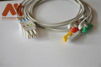 China Datex Ohmeda Compatible 3 Lead Clip ECG Leadwire 545315 75cm TPU for sale