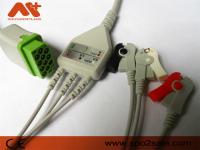 China GE Marquette Compatible 3 Lead Clip ECG Cable 11Pin 2021141-001 3400mm for sale
