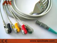 China Petas 165R 260R 300 K-250 KMA160R Compatible Direct-Connect ECG Cable 4 Lead 250cm TPU for sale
