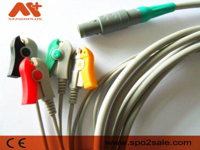 China Petas 165R 260R 300 K-250 KMA160R Compatible Direct-Connect ECG Cable 4 Lead 250cm TPU for sale