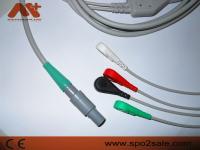 China Petas Compatible 4 Lead Snap ECG Cable 6Pin 250cm TPU AHA for 165R 260R 300 K-250 KMA160R for sale