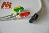 China Welch Allyn Propaq LT 3-Lead ECG Cable with 3400mm Length and 9-Pin Connector for Medical Monitoring for sale