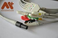 China Welch Allyn Propaq LT 5 Lead Clip Compatible Direct-Connect ECG Cable 9Pin 250cm for sale
