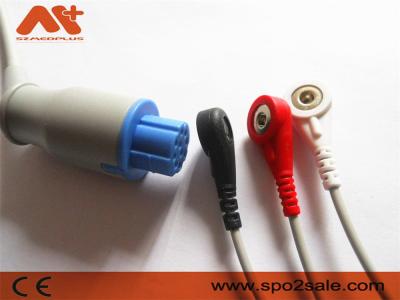 China Artema S&W ECG Cable 10-Pin Connector with 3400mm Length for Athena Diascope Medical Monitors for sale