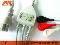 China Omron Colin BP-88S BP-S510 M9500 Press Mate Advantage 3-Lead ECG Cable - 3400mm Length, 6-Pin Connector for sale