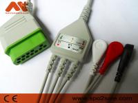 China 3 Lead ECG Cable Nihon Kohden Direct Connect 12Pin 250cm TPU AHA for sale