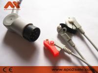 China Nihon Kohden OEC-6102A Compatible 3 Lead Direct-Connect ECG Cable 8Pin Clip TPU for sale