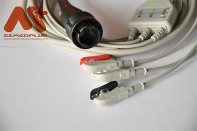China Saadat Heyer Sierra Neptune 3-Lead ECG Cable 9-Pin 3.5M Medical TPU with CE ISO13485 Certification for sale