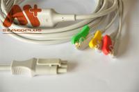 China Primedic XD30 3 Lead ECG Cable 3 Pin IEC Connector TPU 250cm for sale