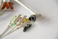 China Corpuls 3 Patient Monitor ECG Cable 4 Lead 3.5M TPU with Lead Wires IEC Standard for sale