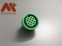 China MEDTRONI Compatible 12-Pin ECG Socket for Patient Monitor - 15g Green ABS with 3000-5000 Cycle Durability for sale