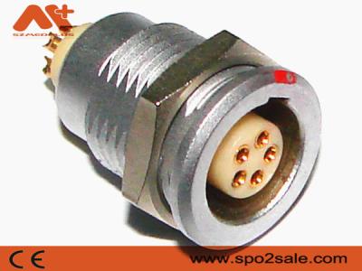 China EGG.1B.305 Medical Device Connector - 5-Pin Metal Socket with 3000-5000 Cycle Durability for Patient Monitors for sale