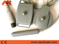 China UT3000B 6-Pin 2-in-1 Fetal Monitor Transducer with 2M Gray TPU Cable and 4.0mm Diameter for sale