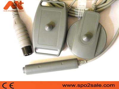 China UT3000B 6-Pin 2-in-1 Fetal Monitor Transducer with 2M Gray TPU Cable and 4.0mm Diameter for sale