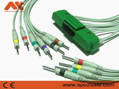 China Nihon Kohden Compatible EKG Patient Cable 10 Lead TPU for Cardiofax V 1550K ECG-9522P for sale