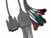 China Cardiomaq 10 Lead ECG Cable Compatible with 100H 300H 600H 1200H EKG Machine TPU Material for sale