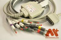 China Edan SE 15-15 EKG Cable 20 Pin IEC Banana 4.0 Patient Monitor Lead Wire for sale