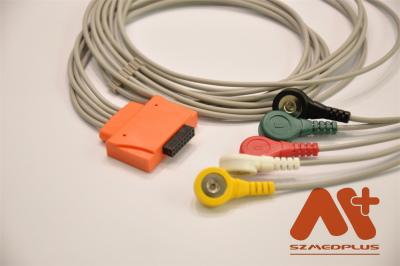 China Cardioline Walk 400H 5 Lead Holter Cable ECG Patient Cable 2.5m for sale