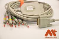 China Nihon Kohden Compatible Direct-Connect EKG Cable BA-903D 10 Lead 15 Pin TPU for sale