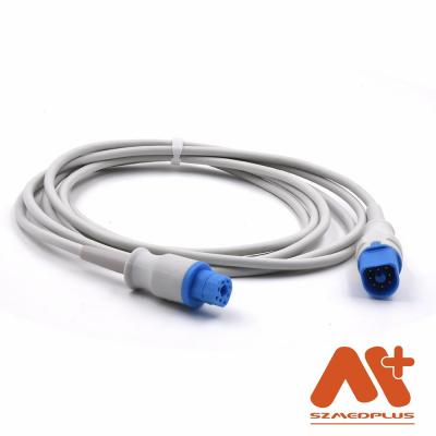 China HP Compatible SpO2 Adapter Cable M1941A - 2.4M Medical TPU Cable with 8-Pin Connectors for Patient Monitoring Systems for sale