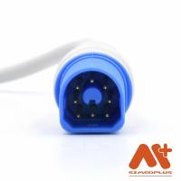 China HP Compatible SpO2 Adapter Cable M1941A - 2.4M Medical TPU Cable with 8-Pin Connectors for Patient Monitoring Systems for sale