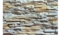 China Decorative Artificial Culture Stone Thick Reef Design Beige Slate Veneer Stone for sale