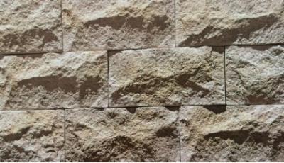 China Cement Material Artificial Culture Stone Rustic Brown Color With Elegant Surface for sale