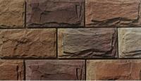 China Cement Material Artificial Culture Stone Rustic Brown Color With Elegant Surface for sale