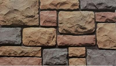 China Fire Proof Artificial Stone Panels / Faux Stacked Stone Antique Limestone Design for sale