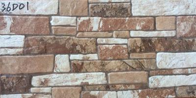 China Excellent Non - Slip Glazed Ceramic Tile Stone - Like Matt Finish Firebrick for sale