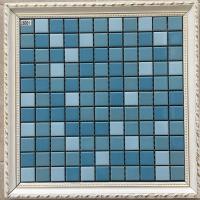 China Small Size Swimming Pool Mosaic Tiles 6mm Thickness Mesh Decorative Tiles for sale