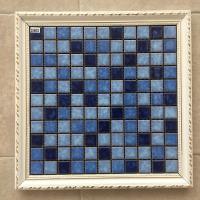 China Small Size Swimming Pool Mosaic Tiles 6mm Thickness Mesh Decorative Tiles for sale
