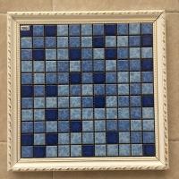 China Small Size Swimming Pool Mosaic Tiles 6mm Thickness Mesh Decorative Tiles for sale